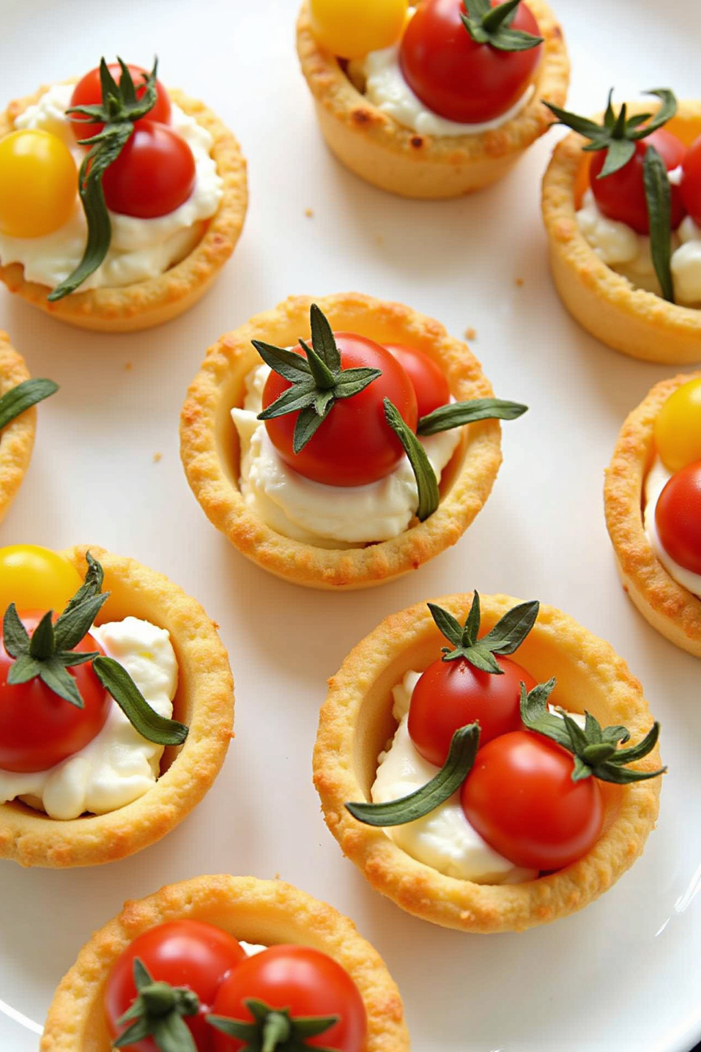 Elegant Tomato Tartlets: Crispy Puff Pastry, Juicy Tomatoes & Melty ...